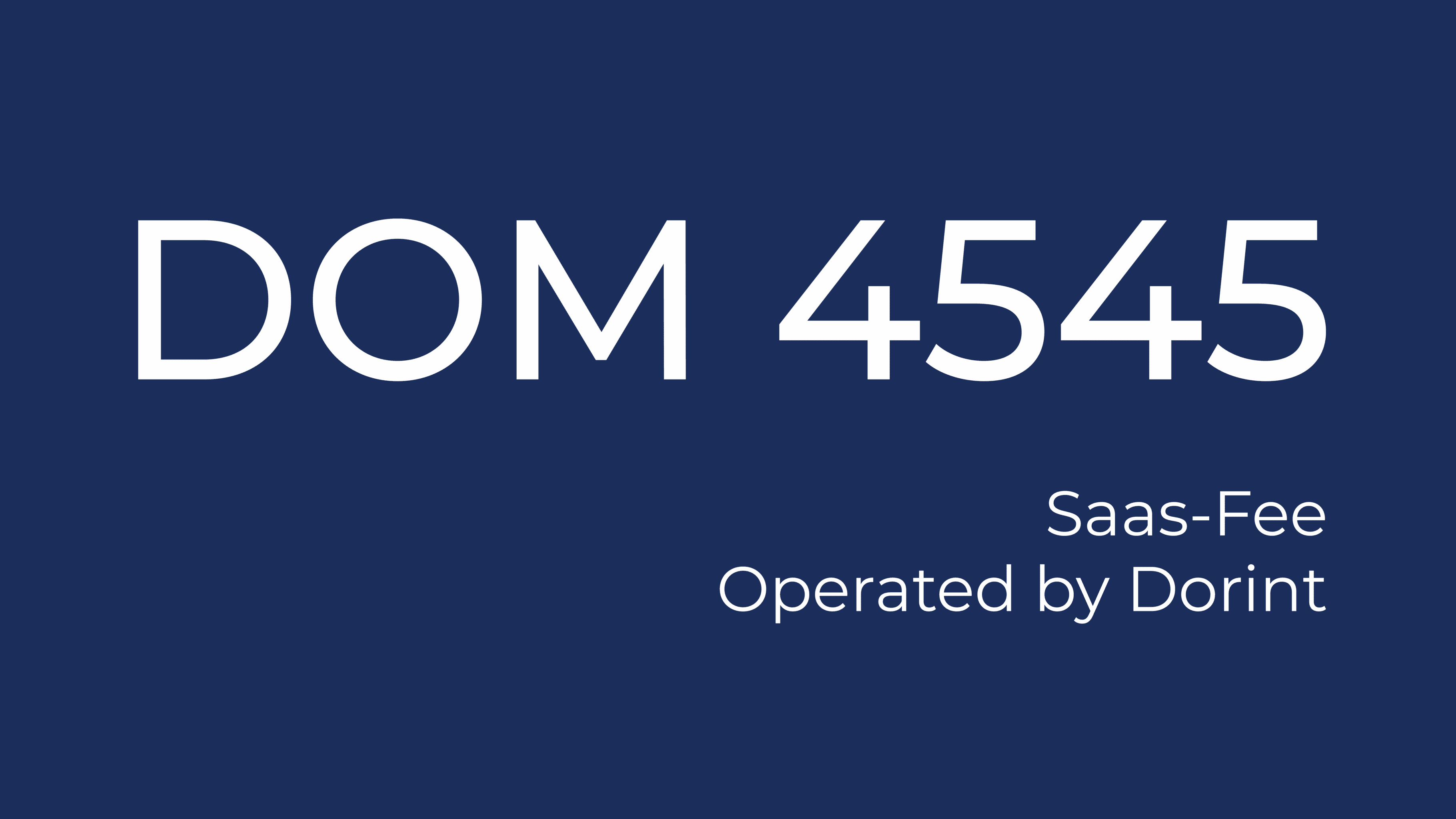 Kontakt Dom 4545 – Hotelstudios & Hotelsuiten in Saas-Fee